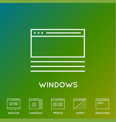 Flat browser window with code Royalty Free Vector Image