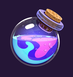 Bottle magic game icon magic elixir Royalty Free Vector