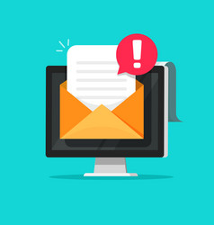Notification email like overflowing mailbox Vector Image
