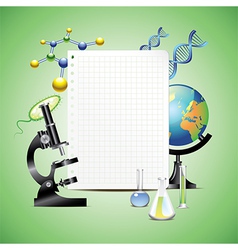 Science horizontal background Royalty Free Vector Image