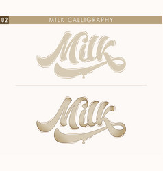 Milk typography Royalty Free Vector Image - VectorStock