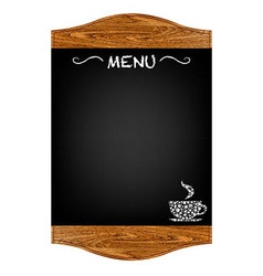 Restaurant Menu Wood Board Royalty Free Vector Image