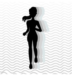 Runner avatar design Royalty Free Vector Image