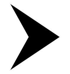 Arrowhead Right Flat Icon Royalty Free Vector Image