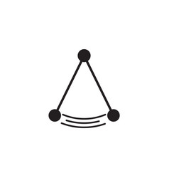 Black simple pendulum business company logo design