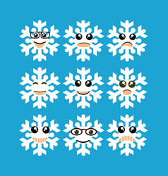 Winter emoticon Royalty Free Vector Image - VectorStock