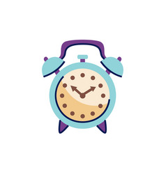 Alarm clock icon on transparent background Vector Image