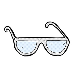 Comic cartoon spectacles Royalty Free Vector Image