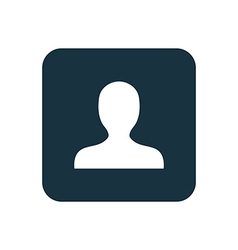 Male profile icon rounded squares button Vector Image