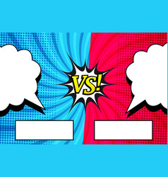 Comic page fight background Royalty Free Vector Image
