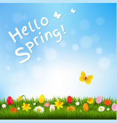 Hello spring Royalty Free Vector Image - VectorStock