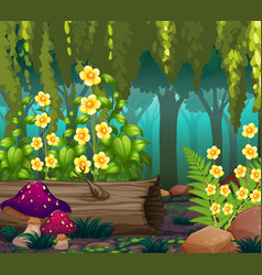 Background scene with nature theme Royalty Free Vector Image