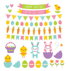 Flowers and design elements set Royalty Free Vector Image