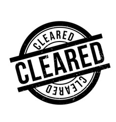 Cleared rubber stamp Royalty Free Vector Image