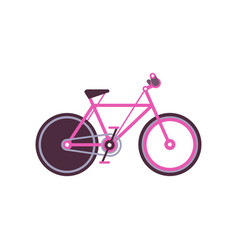 Pink city bike modern bicycle Royalty Free Vector Image