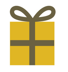Cartoon image gift box icon present symbol Vector Image