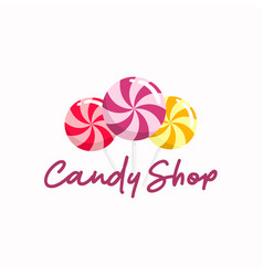 Eye candy fun logo concept Royalty Free Vector Image