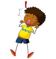 Boy surprised Royalty Free Vector Image - VectorStock