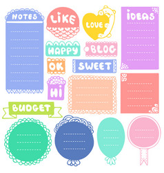 Bullet journal hand drawn elements Royalty Free Vector Image