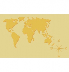 Worldwide map on transparent background Royalty Free Vector