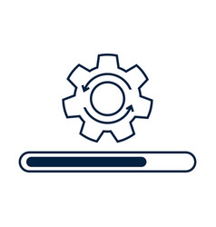 Loading process update system icon concept Vector Image