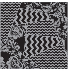 Textile patchwork square Royalty Free Vector Image