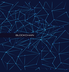 Blockchain map of world with countries Royalty Free Vector