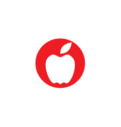 Red apple logo Royalty Free Vector Image - VectorStock
