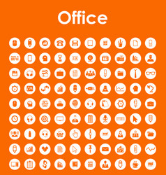 Set of office simple icons Royalty Free Vector Image