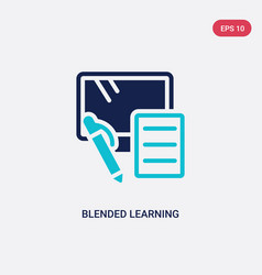 Two color qa icon from e-learning and education Vector Image