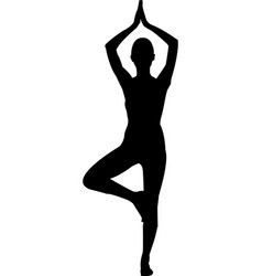Tree pose Royalty Free Vector Image - VectorStock