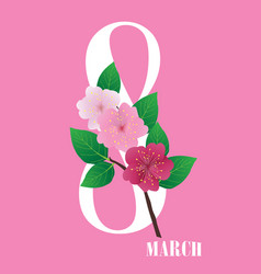 8 march Royalty Free Vector Image - VectorStock