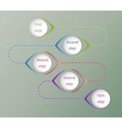 Four steps infographics Royalty Free Vector Image