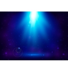 Abstract magic blue light background Royalty Free Vector