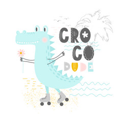 Grumpy dino t-shirt design Royalty Free Vector Image