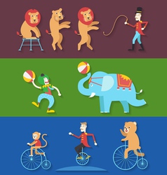 Cartoon circus elephant Royalty Free Vector Image