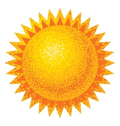 Old-fashioned sun decoration Royalty Free Vector Image