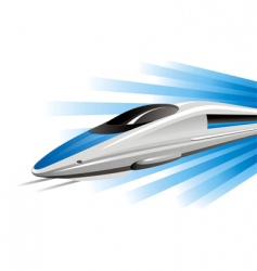 High-speed train Royalty Free Vector Image - VectorStock