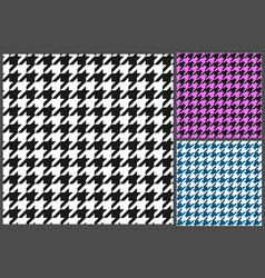 Houndstooth seamless pattern vintage houndstooth Vector Image