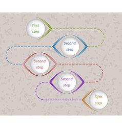 Four steps infographics Royalty Free Vector Image