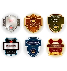 Decorative labels collection Royalty Free Vector Image