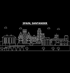 Spain santander architecture city skyline Vector Image