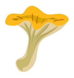 Yellow staining mushroom Royalty Free Vector Image