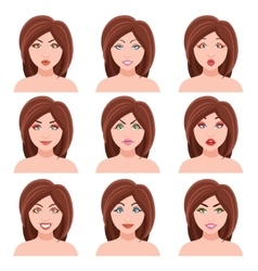 Seasonal color types for women skin beauty set Vector Image