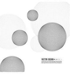 Warp free-form reticular array matrix lines Vector Image