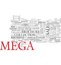 Mega word cloud concept Royalty Free Vector Image
