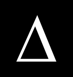 Delta icon Royalty Free Vector Image - VectorStock