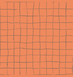 Hand drawn checkered grip seamless pattern Vector Image