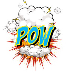 Word sizzle on comic cloud explosion background Vector Image