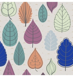 Colored pattern on leaves theme autumn pattern Vector Image